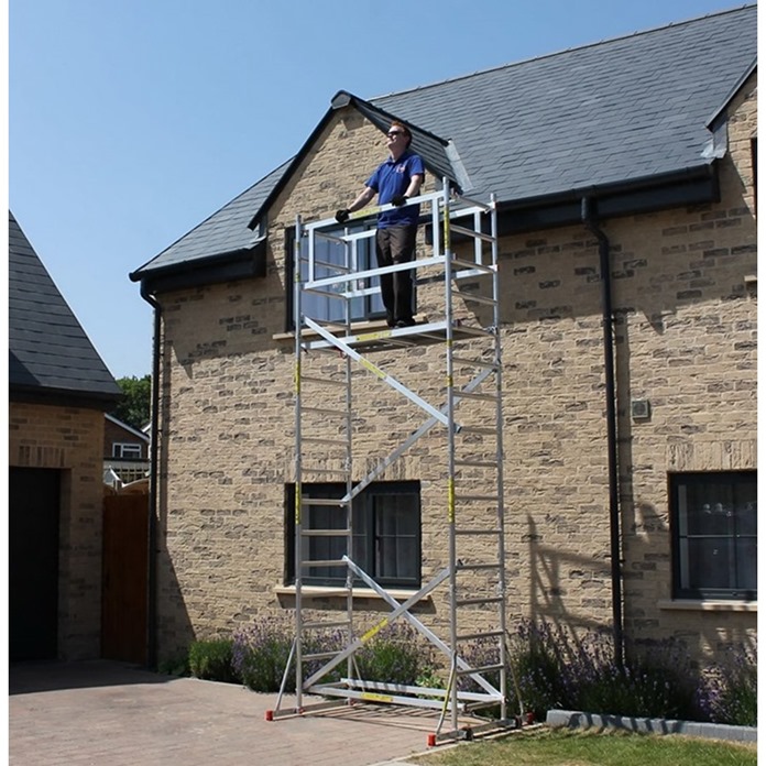 Super DIY Heavy Duty Scaffold Tower with Stabiliser Bars