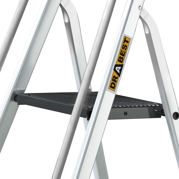 PRO Series Aluminium Platform Step Ladder with Handrails