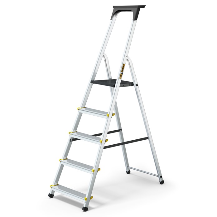 PRO Series Aluminium Platform Step Ladder with Tool Tray