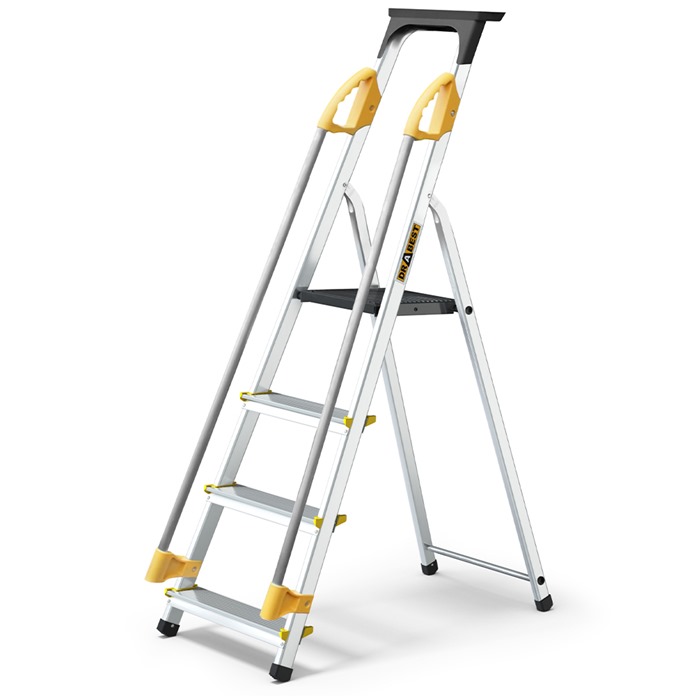 PRO Series Aluminium Platform Step Ladder with Handrails
