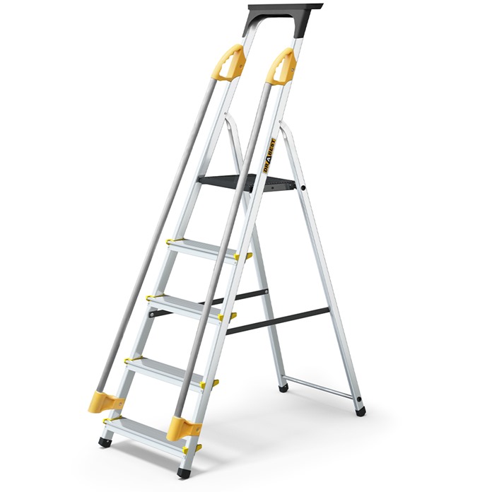 PRO Series Aluminium Platform Step Ladder with Handrails