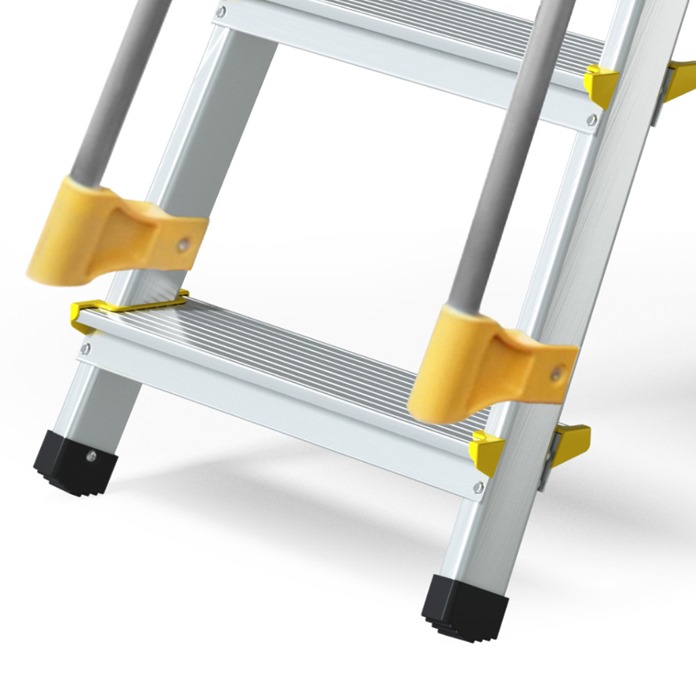 PRO Series Aluminium Platform Step Ladder with Handrails