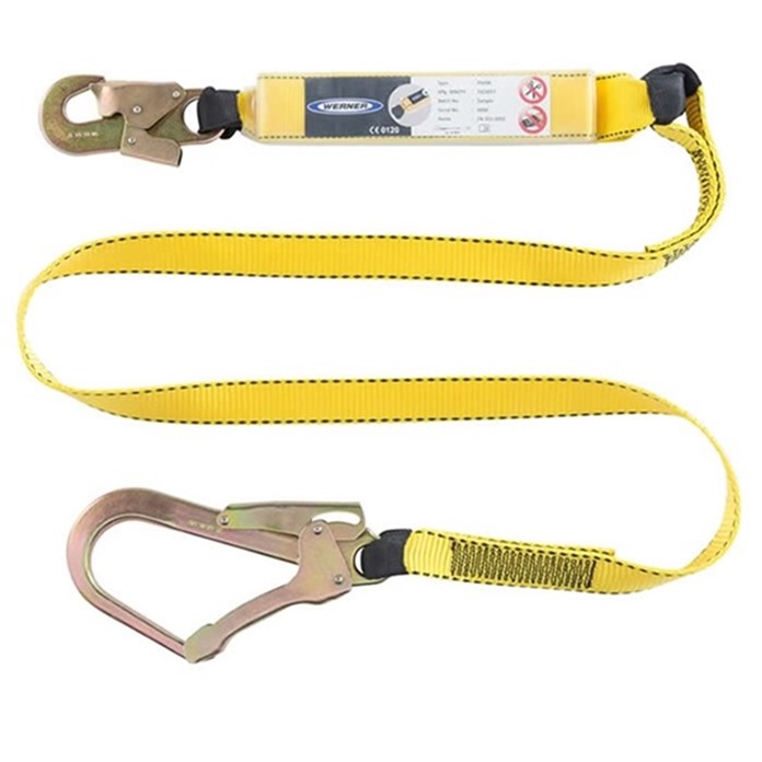Safety Fall Arrest Kit: Harness and Shock Absorbing Lanyard