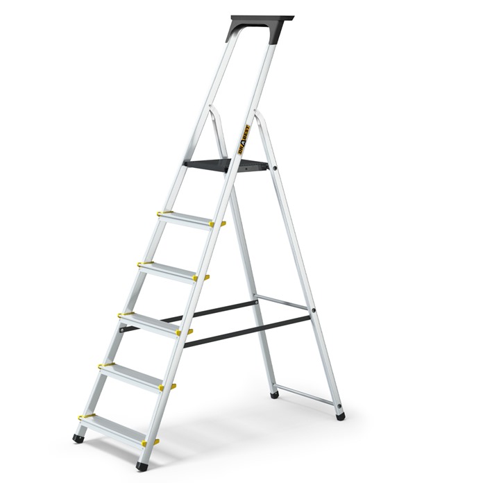 PRO Series Aluminium Platform Step Ladder with Tool Tray