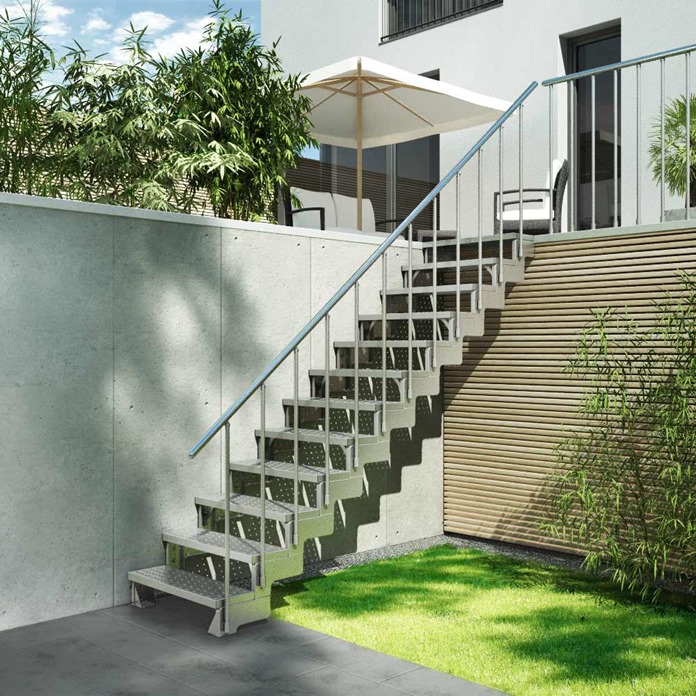 Outdoor Gardentop Staircase with Handrail | Free Delivery