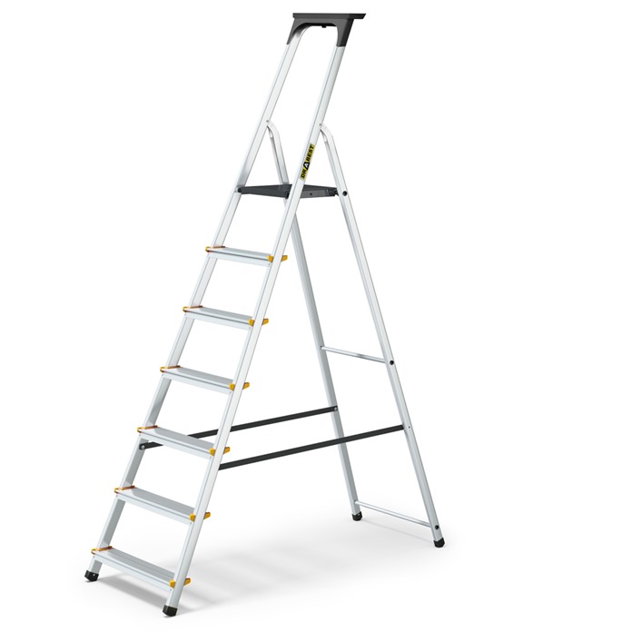 PRO Series Aluminium Platform Step Ladder with Tool Tray
