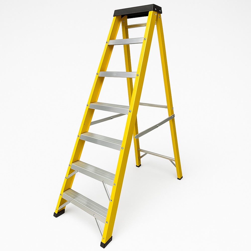 Trade Glass Fibre Swingback Step Ladders | Ladders UK Direct