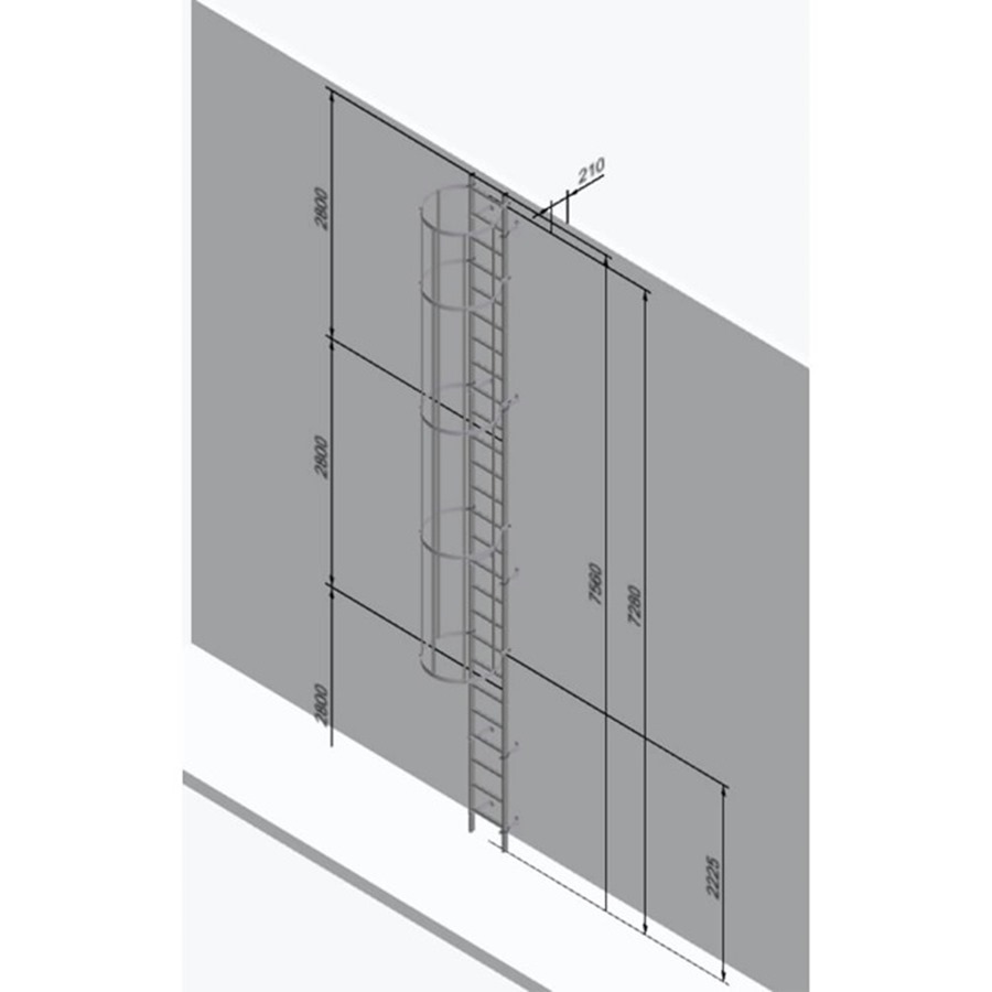Fixed Vertical Ladder - Hatch Access