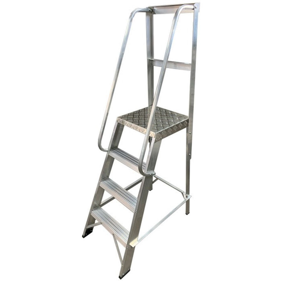 Heavy Duty Fixed Steps With Handrail