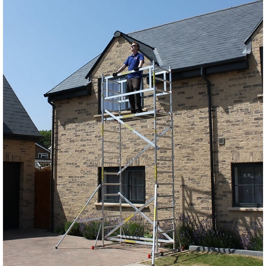 Super DIY Heavy Duty Scaffold Tower with Stabiliser Bars